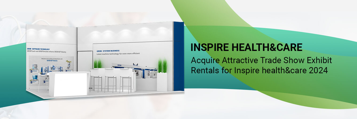 Exhibition stand rental packages at Inspire Health & Care