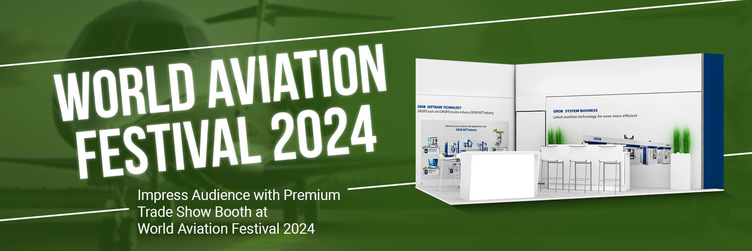 Get Bespoke Exhibition Stands for World Aviation Festival 2024, Amsterdam