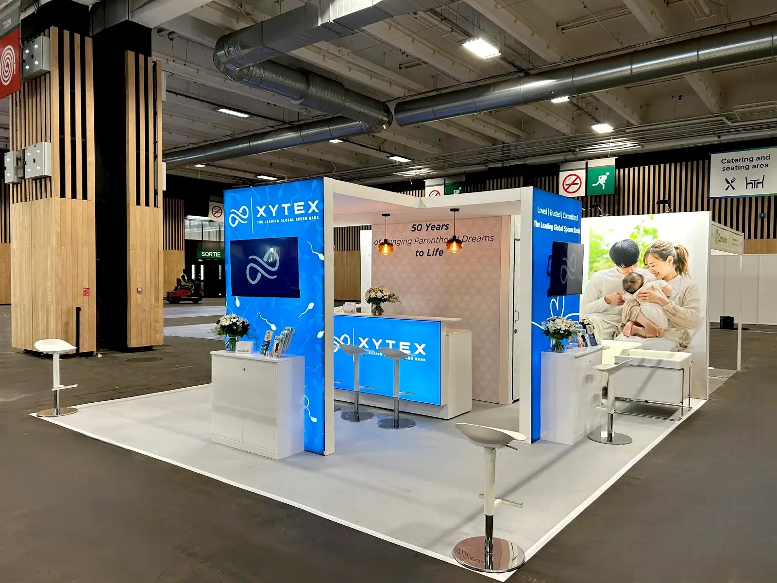 36 Sqm Booth for Xytex – U.S. Eshre 2025, Paris - Expo Display Service