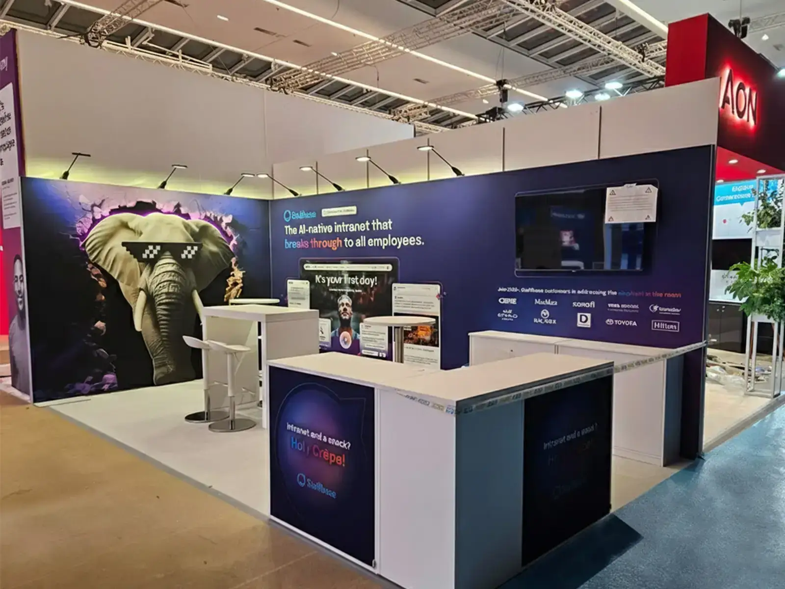 18 Sqm Booth for Staffbase - Germany UNLEASH World Expo 2025, Paris ...